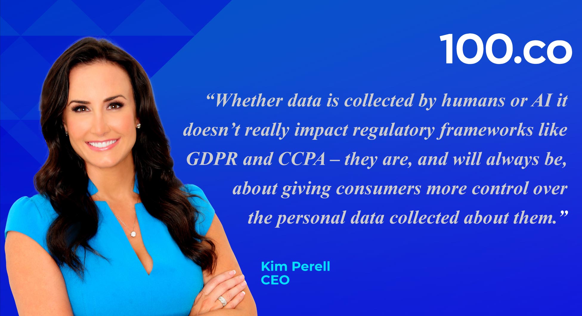 ITechnology Interview with Kim Perell, CEO at 100.co