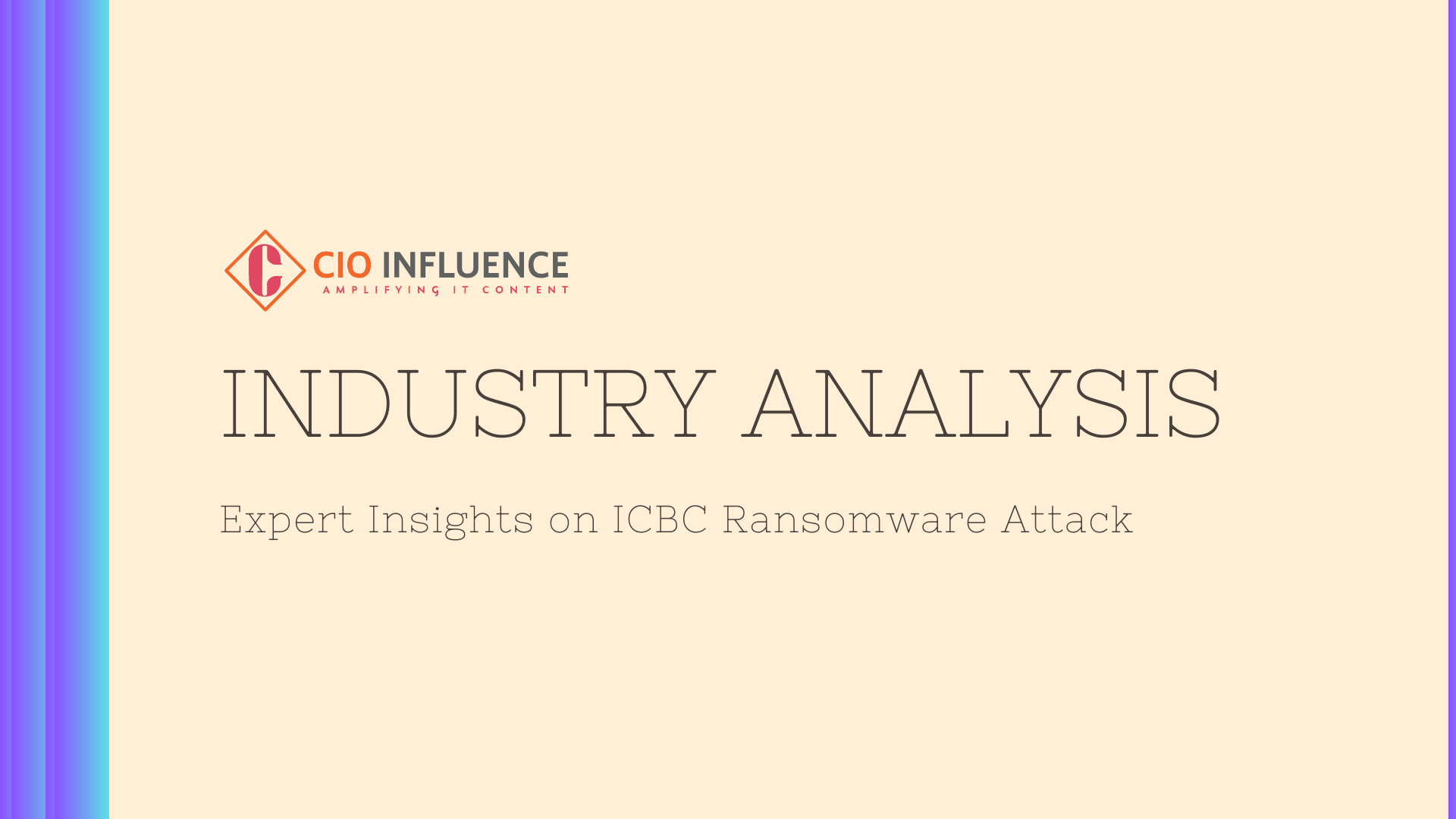 Cybersecuity Insights on LockBit's ICBC Ransomware Attack